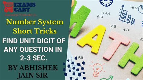 let s learn how to find unit digit of any question unit digit concept number system short