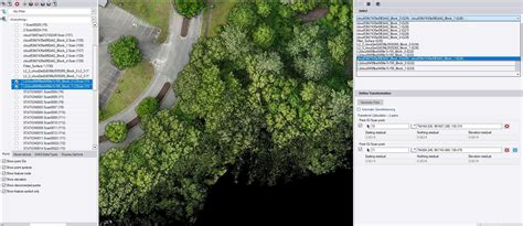 georeference point cloud sets trimble business center