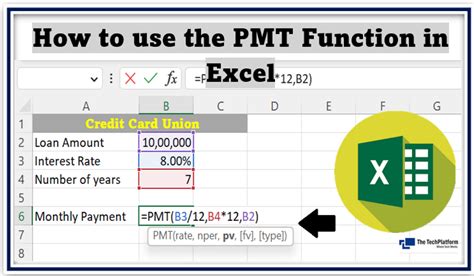 How To Use PMT Function In Excel