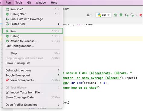 Run And Rerun Applications PyCharm Documentation
