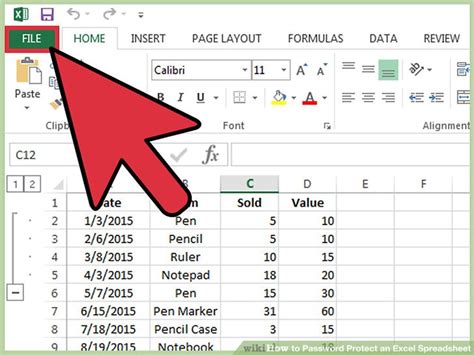 how to password protect an excel spreadsheet with pictures