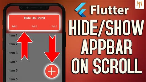 Flutter Tutorial Hide Show AppBar FAB On Scroll Collapse Toolbar