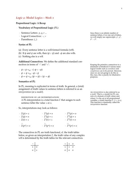 lecture notes pdf interpretation logic modal logic
