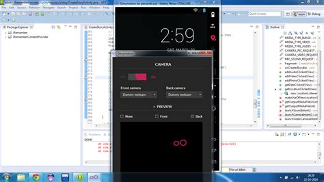 android cannot access genymotion camera stack overflow