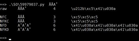 Python Understanding Unistr Of Unicodedatanormalize Stack Overflow