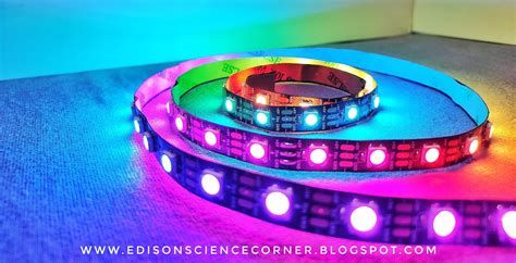 edison science corner how to control neopixel with arduino