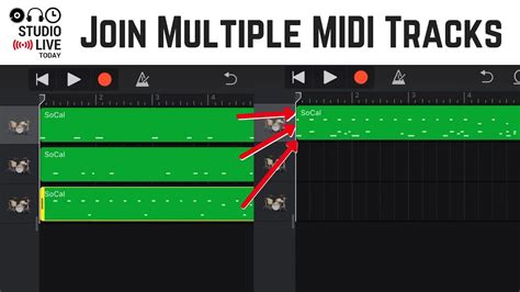How To Join Multiple MIDI Tracks In GarageBand IOS IPhone IPad YouTube