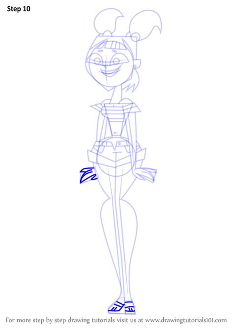 How To Draw Katie From Total Drama Total Drama Step By Step