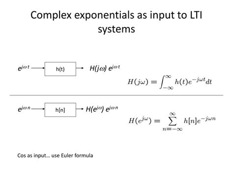 ppt complex exponentials as input to lti systems powerpoint presentation id 1611605