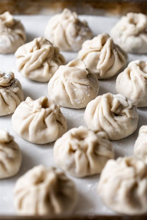 Juicy Pork And Chive Pan Fried Dumplings Cooking With Cocktail Rings