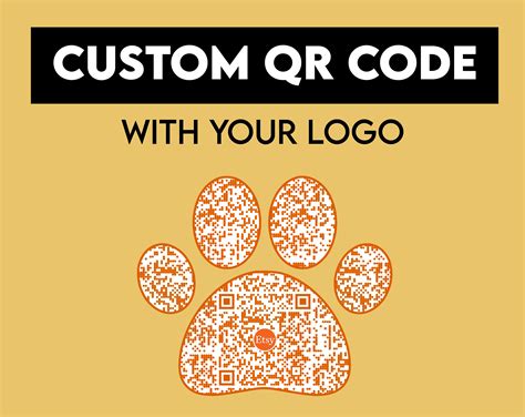 Custom QR Code In A Paw Shape Customized Qr Code Generator Digital Qr