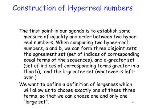 ppt the hyperreal numbers powerpoint presentation free download id 1057914