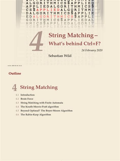 notes 04 string matching pdf formalism deductive algorithms and data structures