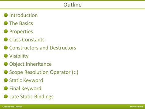 classes and objects imran rashid cto at maniweber technologies ppt download