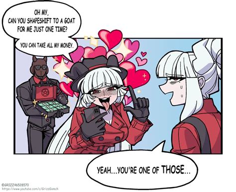 Lucifer And Baphomet Helltaker Drawn By Grizz Danbooru