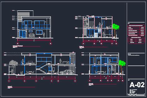 Corte De Casa Dwg Image To U