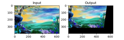 perspective transformation opencv 3 4 with python 3 t