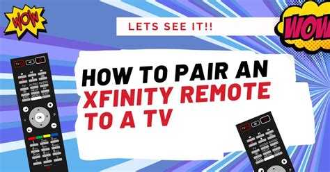 How To Pair Xfinity Remote To TV In 30 Seconds Or Less 2024