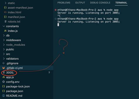 node js vs code seems to be compiling my server into my local working directory stack overflow