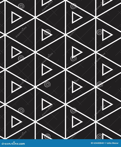 Vector Seamless Pattern Modern Linear Geometric Texture Stock Vector