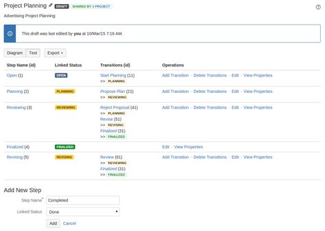 add new status and steps to jira server workflows jira atlassian documentation