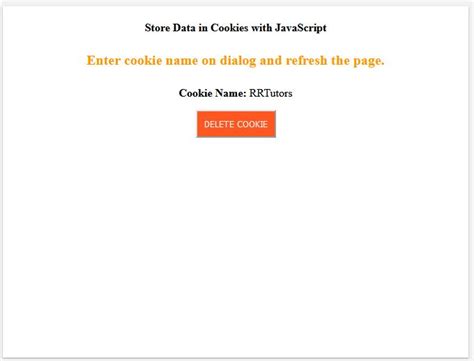 How To Set Cookie JavaScript Create And Get Cookie In Javascript