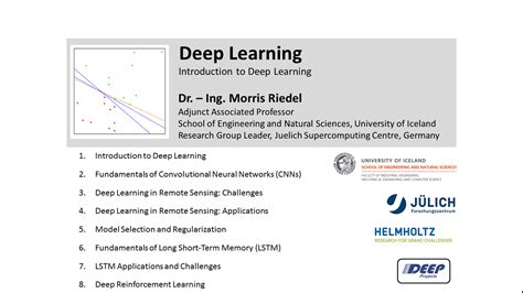 deep est tutorial introduction to deep learning prof dr ing morris riedel