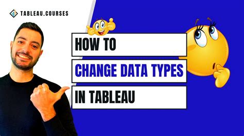 How To Change Data Type In Tableau YouTube