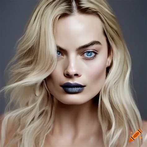 Portrait Of A Beautiful Woman With Blond Hair And Blue Eyes On Craiyon