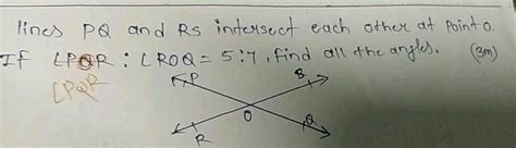 if lines pq and rs intersect at point t such that prt 40 ∘ rpt 95 ∘ and tso 75 ∘ find