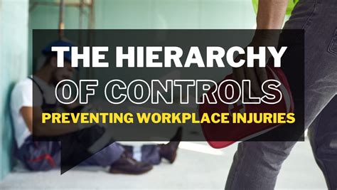 The Hierarchy Of Controls A Guide To Preventing Workplace Injuries