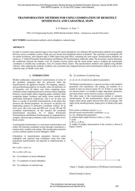 pdf transformation methods for using combination of remotely sensed data and cadastral maps