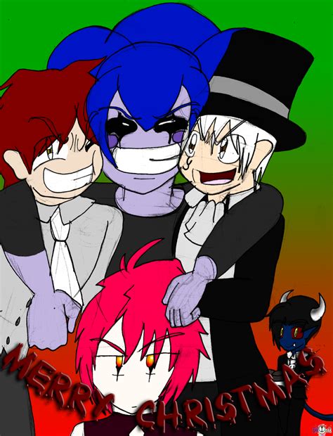 Merry Christmas From Creepypasta By Lunarspawnserenata On Deviantart