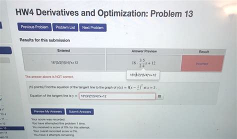 solved hw4 derivatives and optimization problem 13 previous
