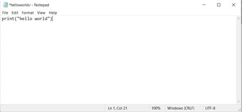 hello world in r programming acervo lima