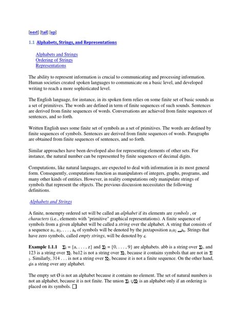representing information through alphabets strings and ordering systems pdf string