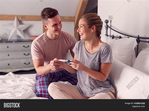 Excited Couple Bedroom Image And Photo Free Trial Bigstock