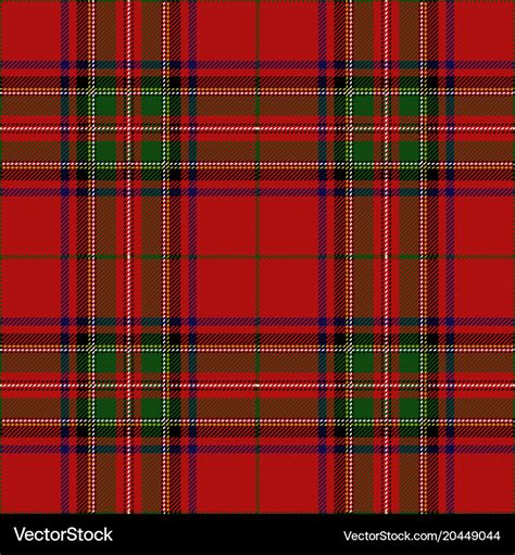 Clan Stewart Scottish Tartan Plaid Royalty Free Vector Image