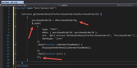 how is javascript and jquery code moved from an mvc view to an external js file for visual