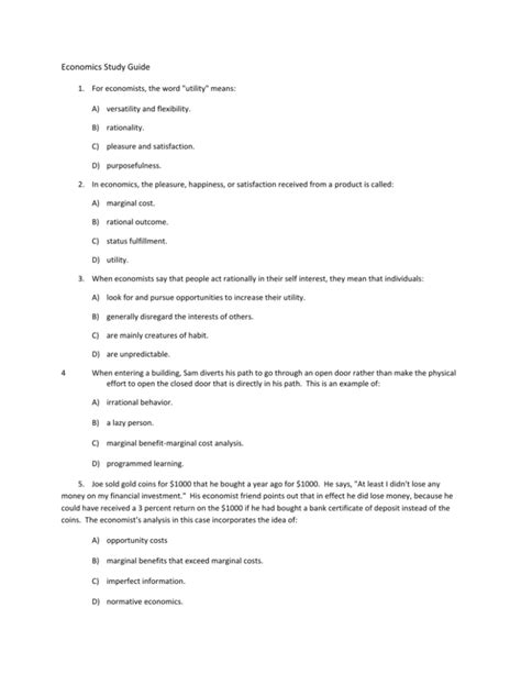Economics The User S Guide