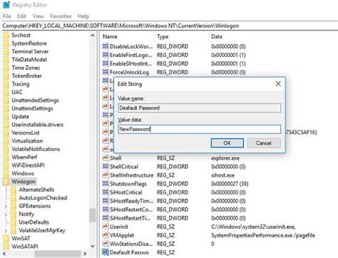 where are the user or admin passwords stored in windows 10 8 7