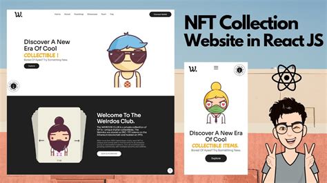 Create An NFT Collection Website Landing Page With React JS Mobile