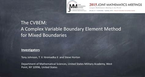 ppt the cvbem a complex variable boundary element method for mixed boundaries powerpoint