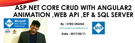 asp net core angular 2 crud with animation using temp