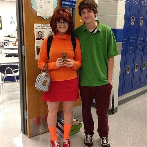 Velma And Shaggy Homemade Halloween Costumes Cool Halloween Costumes Halloween Costumes To Make