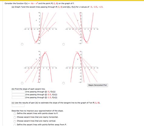 solved consider the function fx vx and the point p 4 2 on