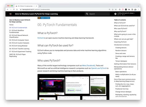 Learn PyTorch For Deep Learning Zero To Mastery