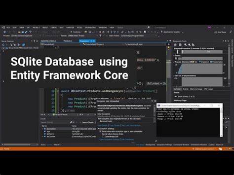 SQlite Database And Entity Framework Core In Visual Studio 2022