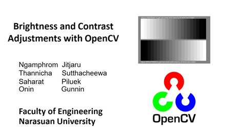 brightness and contrast adjustments with opencv youtube