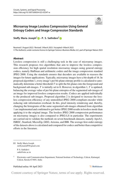 microarray image lossless compression using general entropy coders and image compression